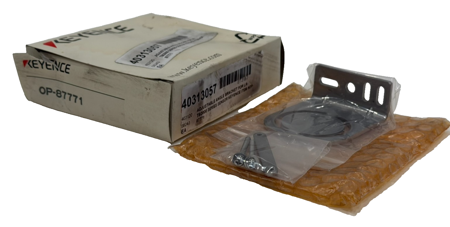 NEW KEYENCE OP-87771 ANGLE BRACKET OP87771 - SB Industrial Supply, Inc.