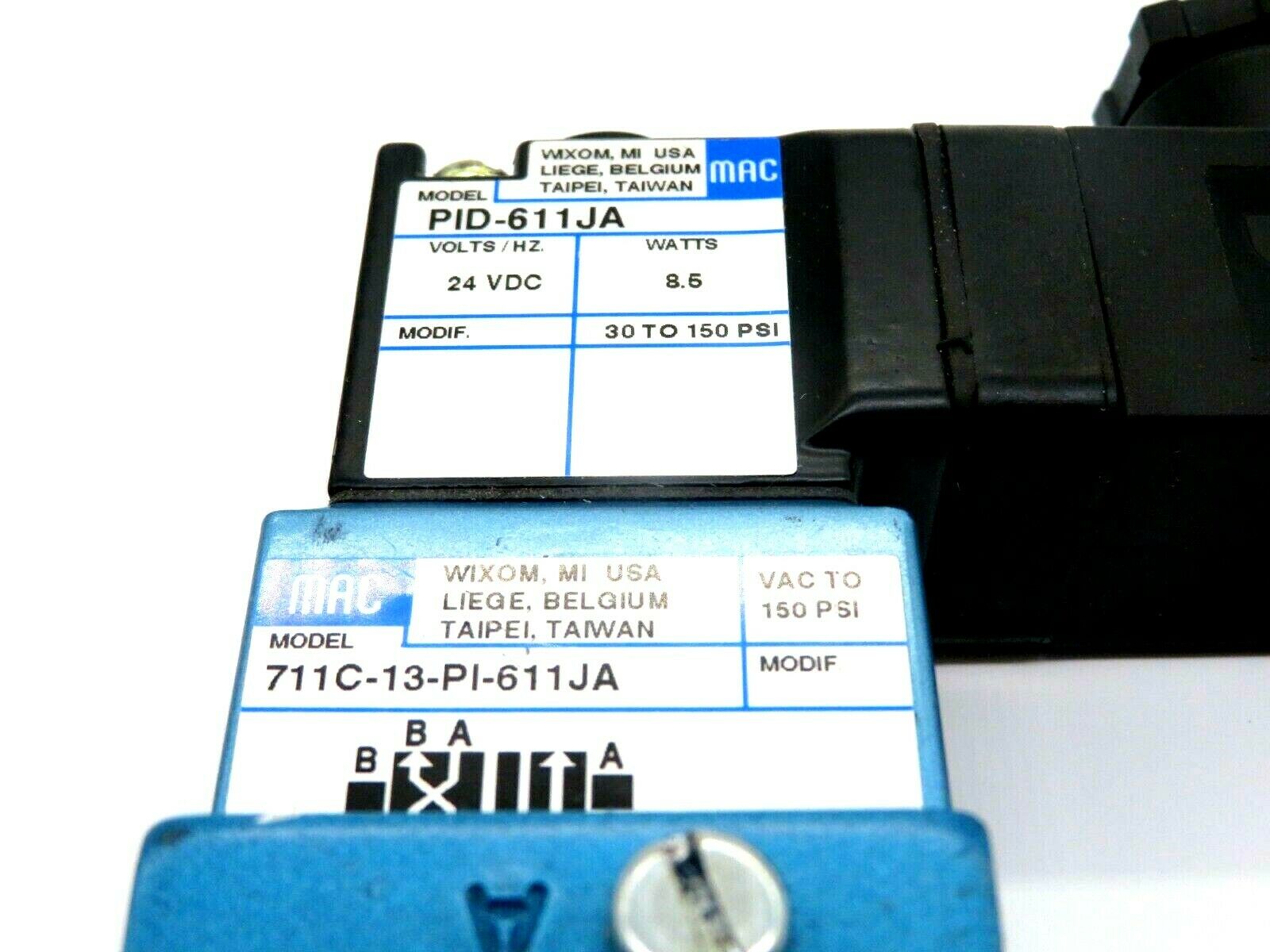 NEW MAC VALVES 711C-13-PI-611JA SOLENOID VALVE 711C13PI611JA - SB ...