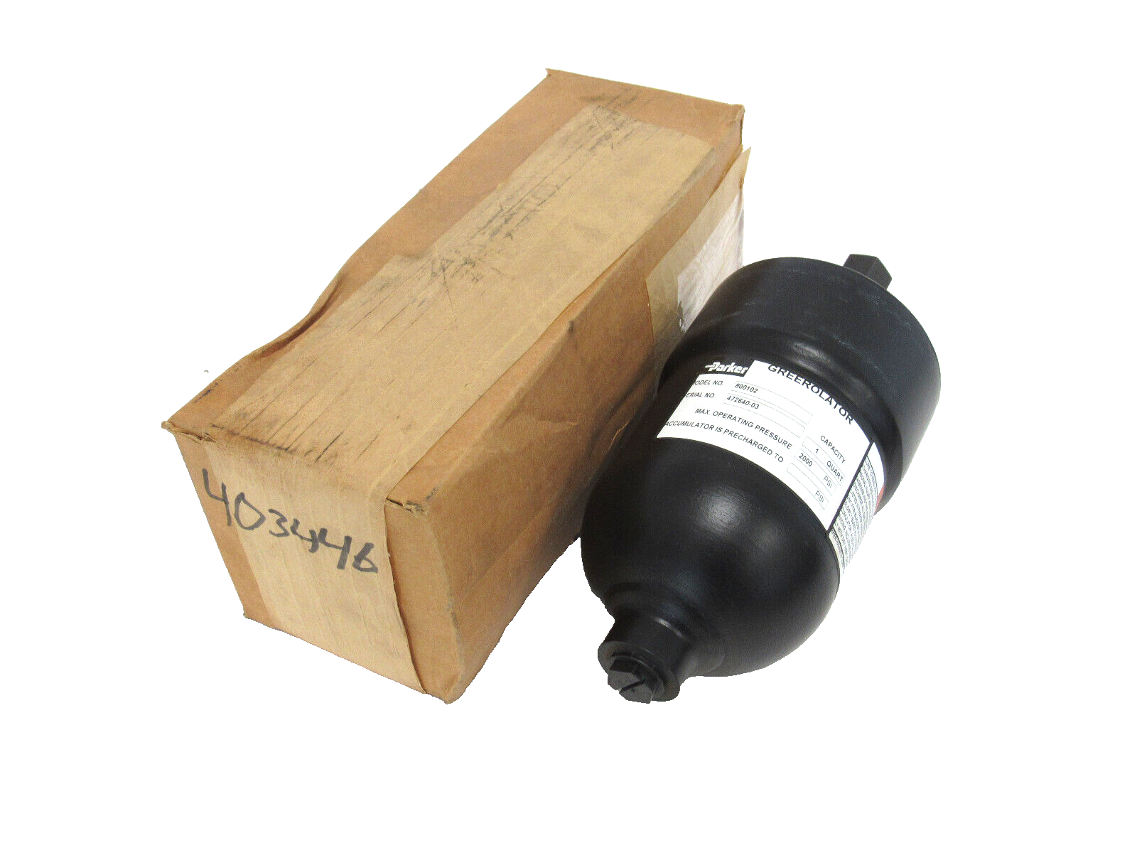 NEW PARKER 800102 GREEROLATOR ACCUMULATOR 1QT - SB Industrial Supply, Inc.