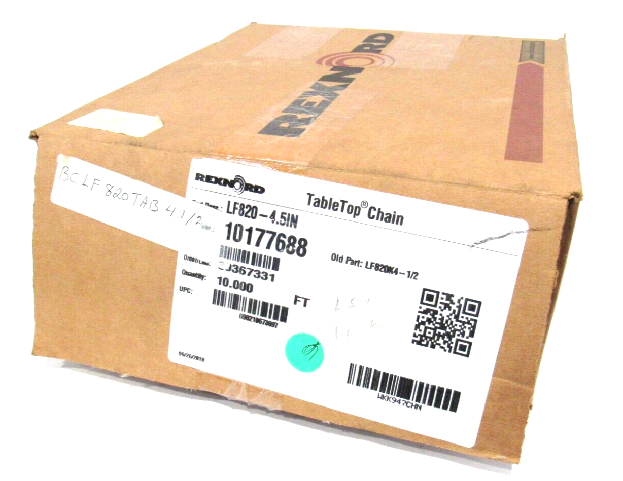 NEW REXNORD LF820-4.5IN TABLETOP CHAIN 10177688 LF82045 - SB Industrial ...
