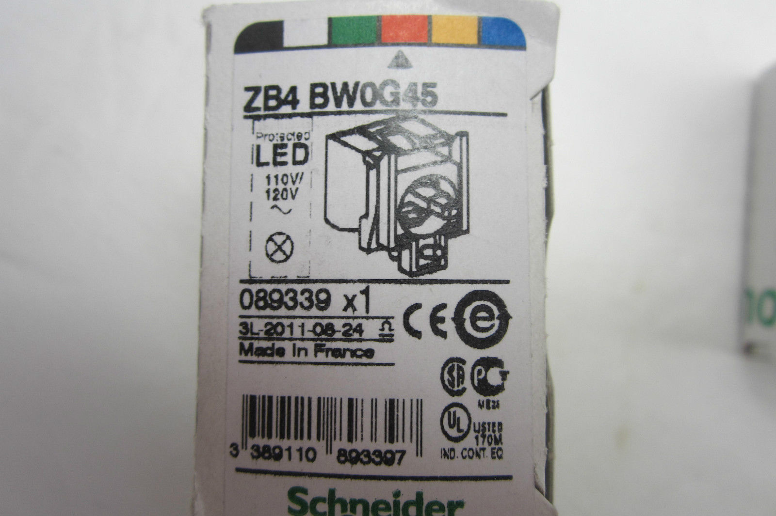 NEW SCHNEIDER ELECTRIC ZB4 BW0G45 LED ZB4BW0G45 - SB Industrial Supply ...