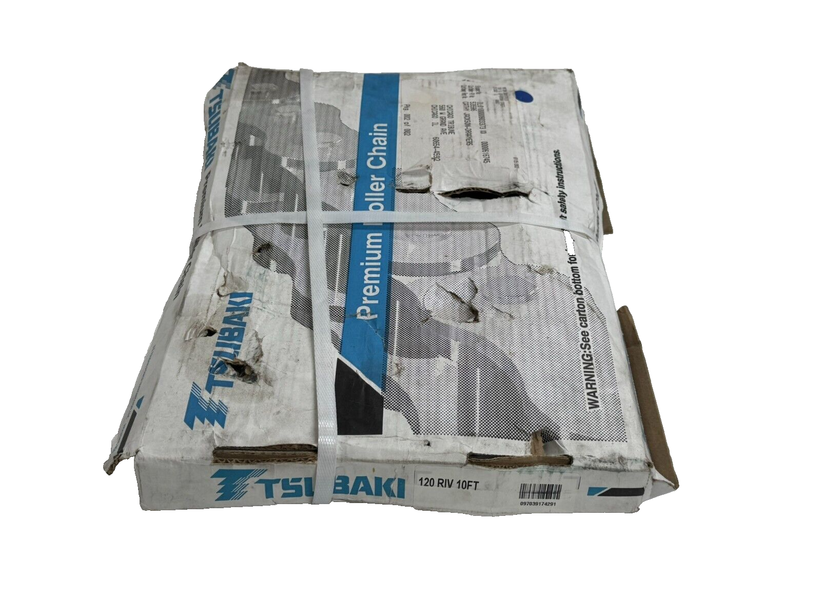 NEW TSUBAKI 120RIV 10FT RIVETED ROLLER CHAIN - SB Industrial Supply, Inc.