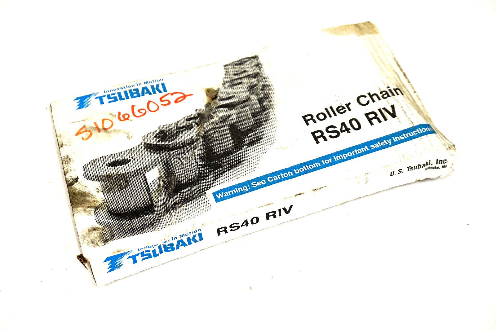 NEW TSUBAKI RS40 RIV 10FT ROLLER CHAIN RS40RIV - SB Industrial Supply, Inc.