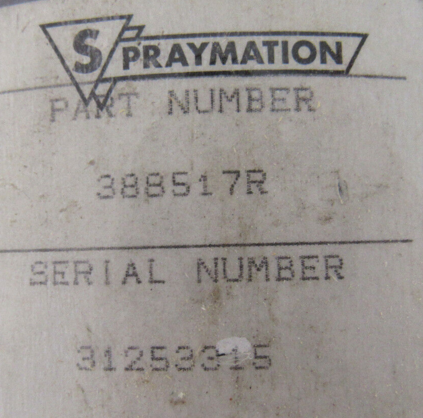 REFURBISHED SPRAYMATION 388517R DESPENSING PUMP 50:1 3885X7 - SB ...