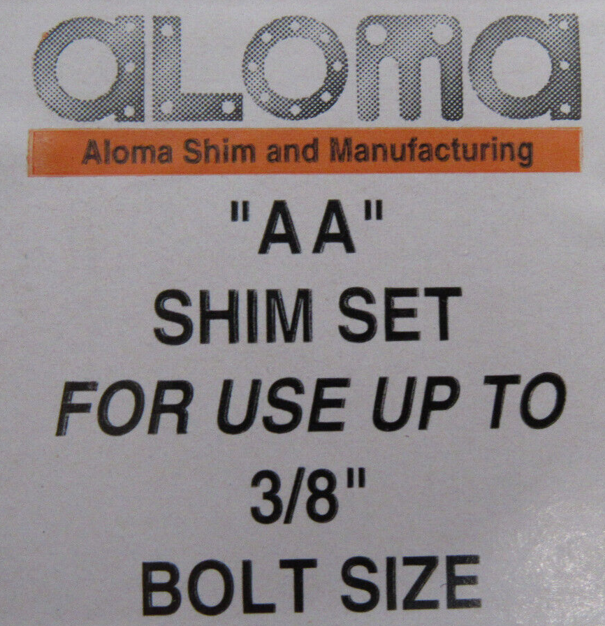 NEW ALOMA AA SHIM SET UP TO 3/8" - SB Industrial Supply, Inc.