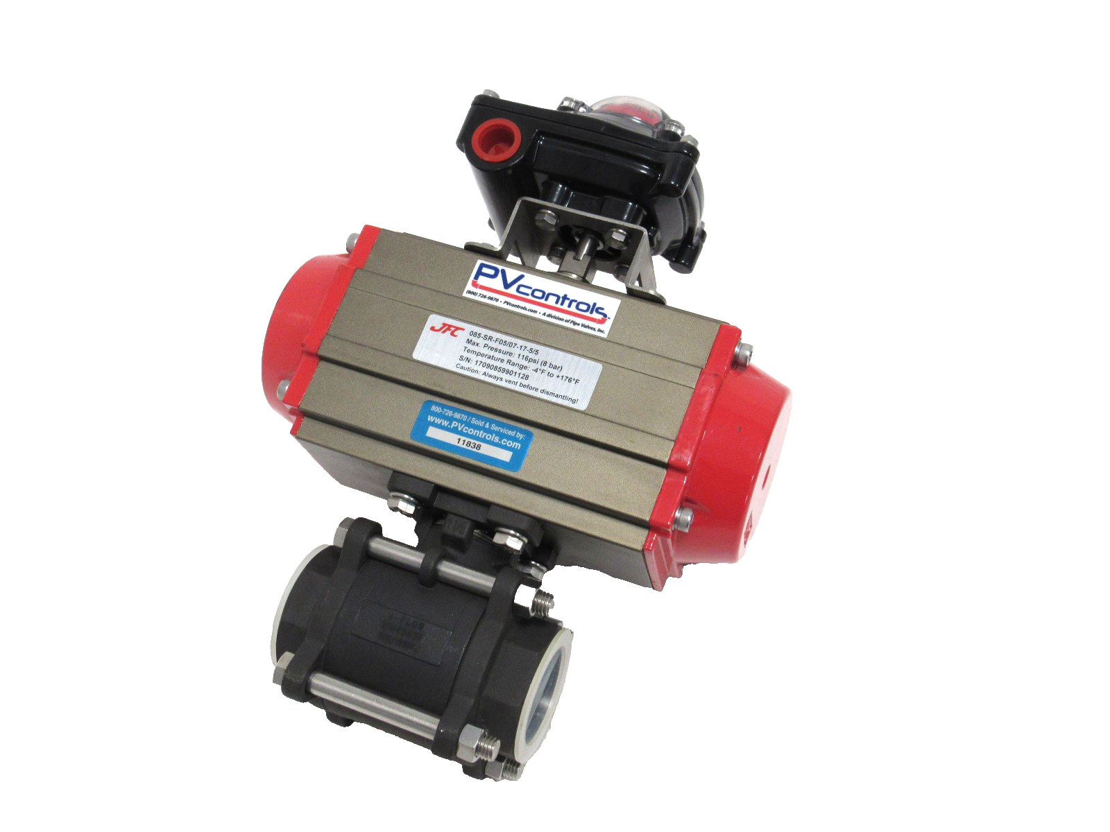 NEW JFC 085-SR-F05/07-17-5/5 VALVE ACTUATOR 1-1/2" JFS-210N ...