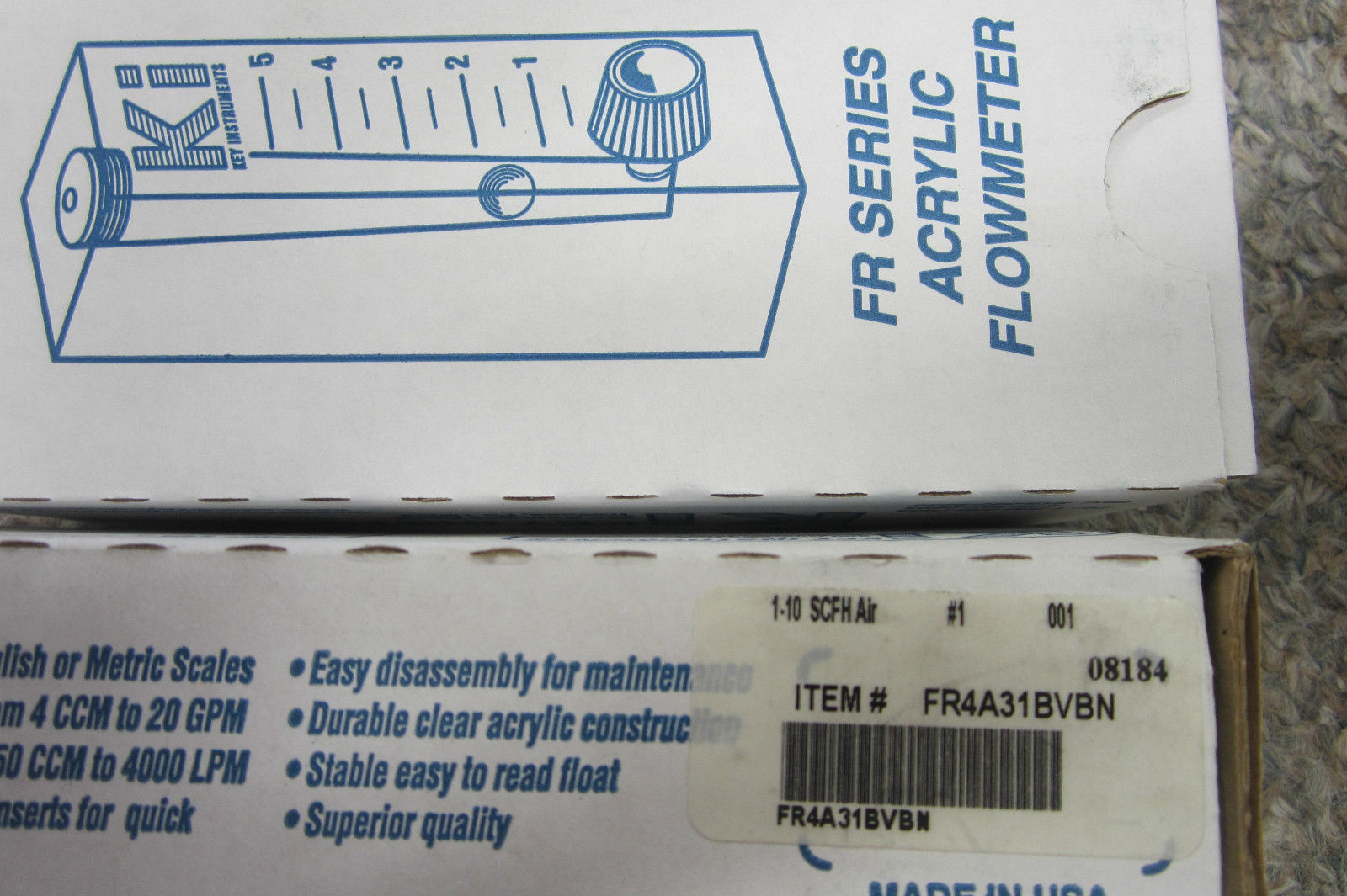 NEW KEY INSTRUMENTS FR4A31BVBN FLOWMETER - SB Industrial Supply, Inc.