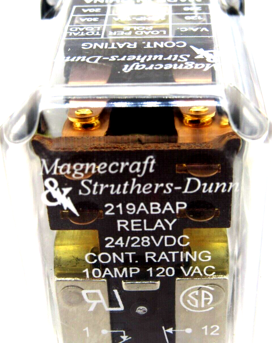NEW MAGNACRAFT STRUTHERS-DUNN 219ABAP-24D RELAY 219ABAP24D - SB ...