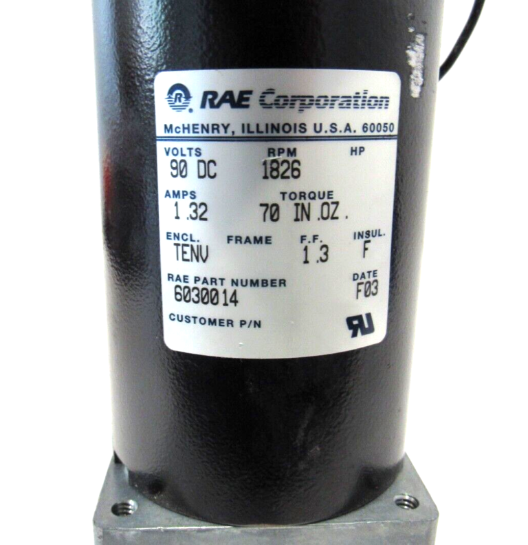NEW RAE CORPORATION 6030014 ELECTRIC MOTOR - SB Industrial Supply, Inc.