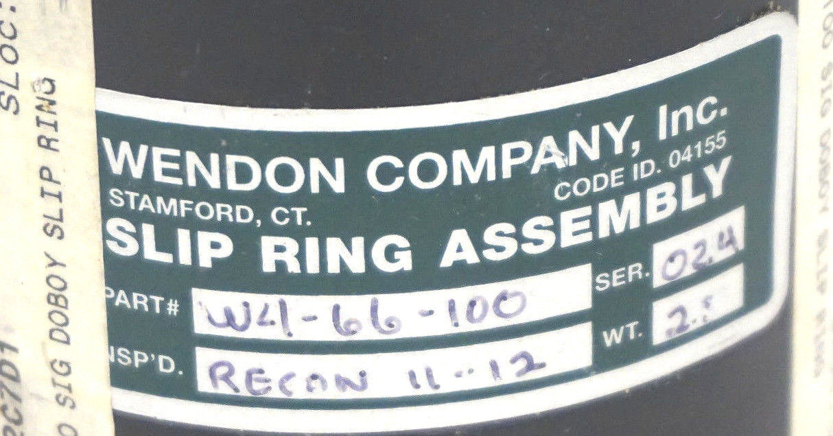 NEW WENDON COMPANY W4-66-100 SLIP RING ASSEMBLY W466100 - SB Industrial ...