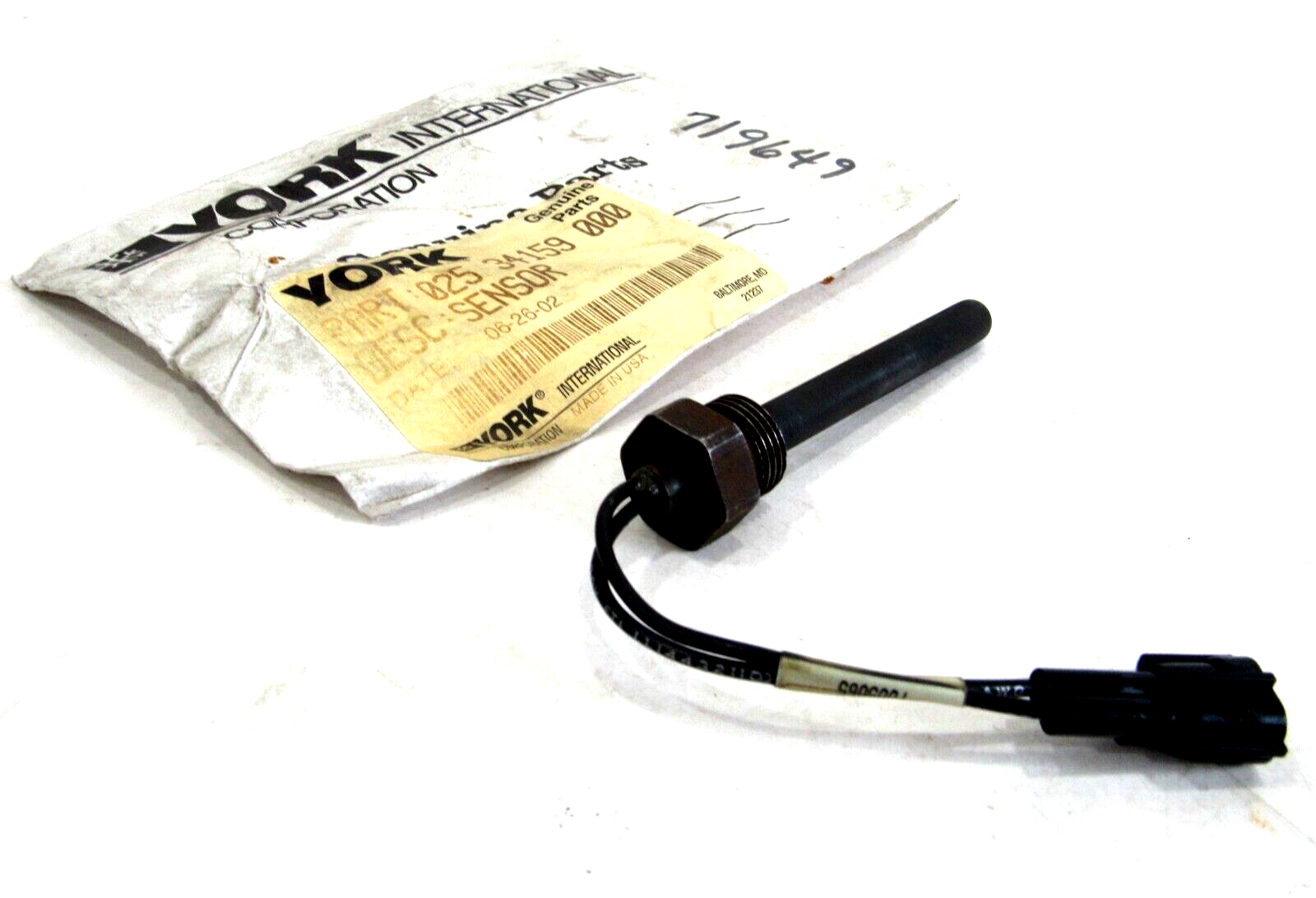 NEW YORK INTERNATIONAL 025-34159-000 TEMPERATURE SENSOR 02534159000 ...