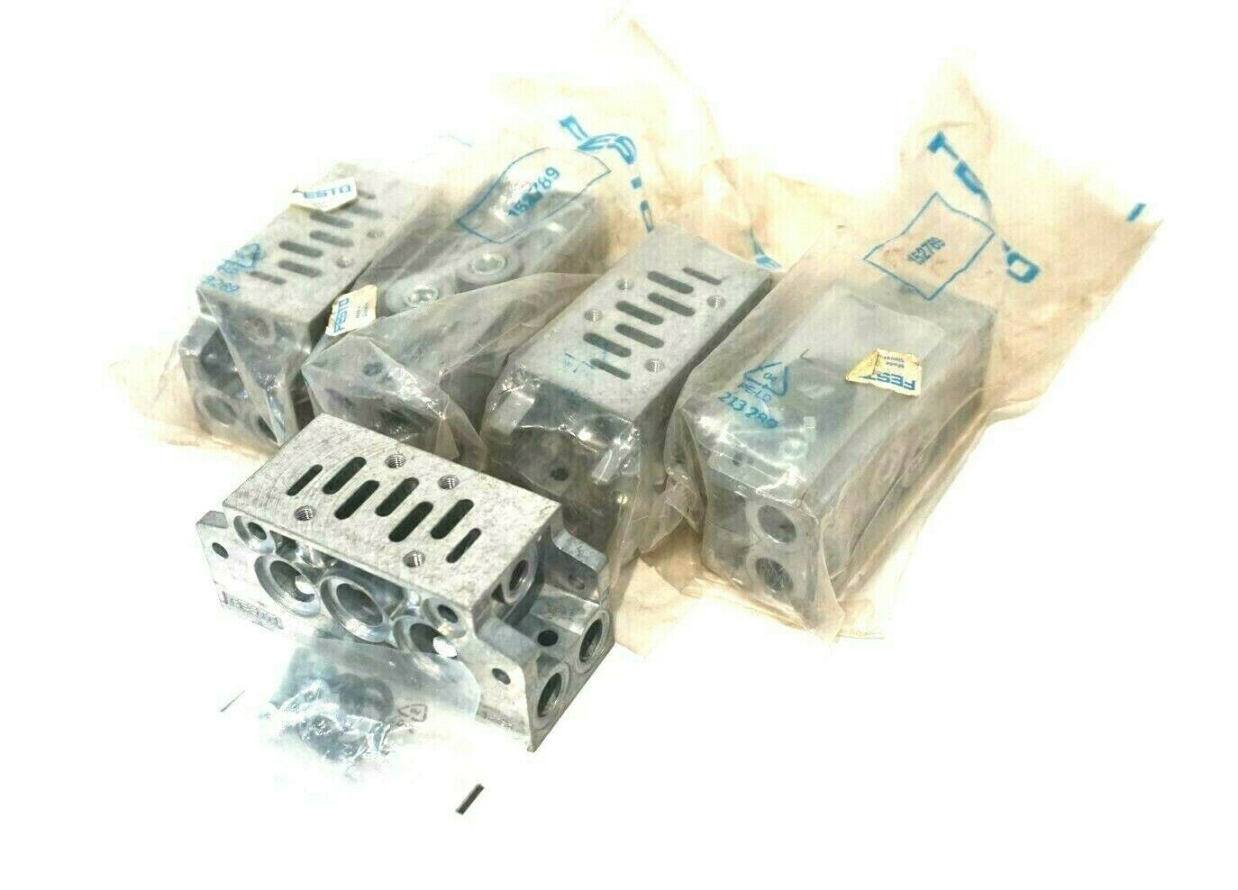 5 NEW FESTO NAVW-1/4-1-ISO SUB-BASE MANIFOLD NAVW141ISO - SB Industrial ...