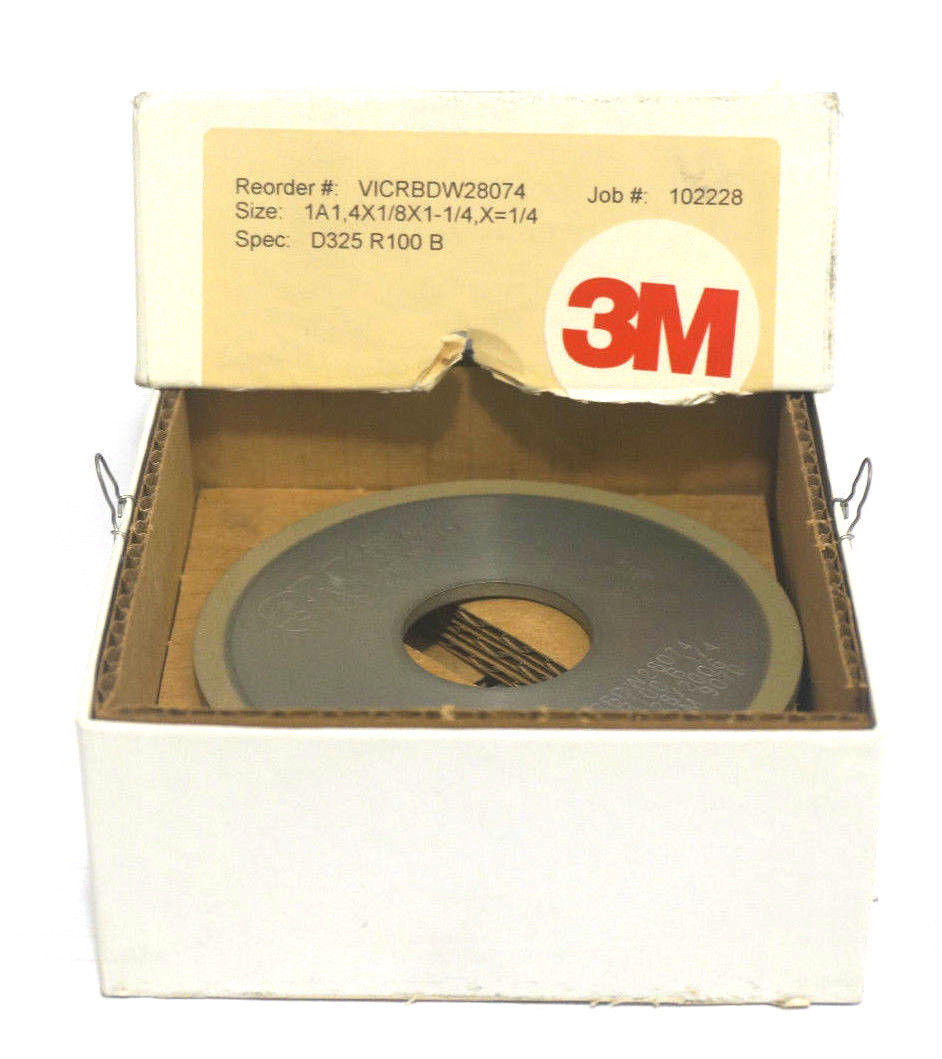 NEW 3M VICRBDW28074 DIAMOND WHEEL D325 R100 B - SB Industrial Supply, Inc.