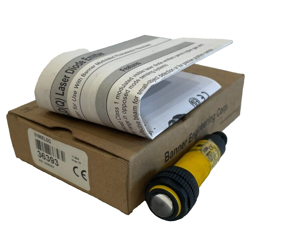 NEW BANNER ENGINEERING S186ELDQ LASER EMITTER 36393 - SB Industrial ...