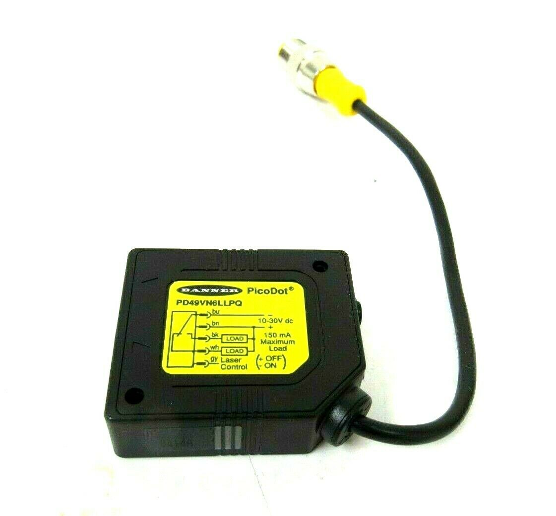 NEW BANNER PD49VN6LLPQ RETRO LASER SENSOR 66999 - SB Industrial Supply ...