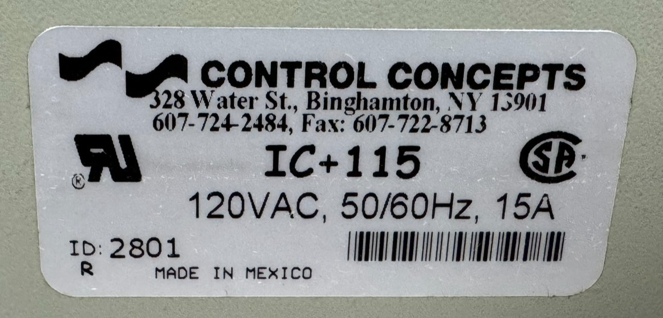 NEW CONTROL CONCEPTS ISLATROL PLUS IC+115 ACTIVE TRACKING FILTER IC115 ...