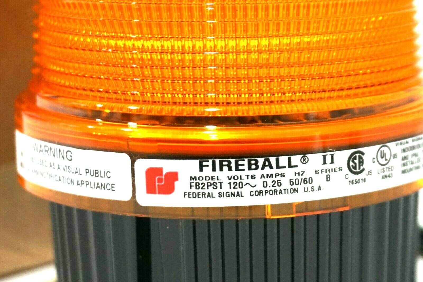 NEW FEDERAL SIGNAL FB2PST-120A FIREBALL II STROBE FB2PST120A - SB ...