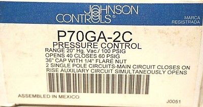 NEW JOHNSON CONTROLS P70GA-2C PRESSURE CONTROL P70GA2C - SB Industrial ...