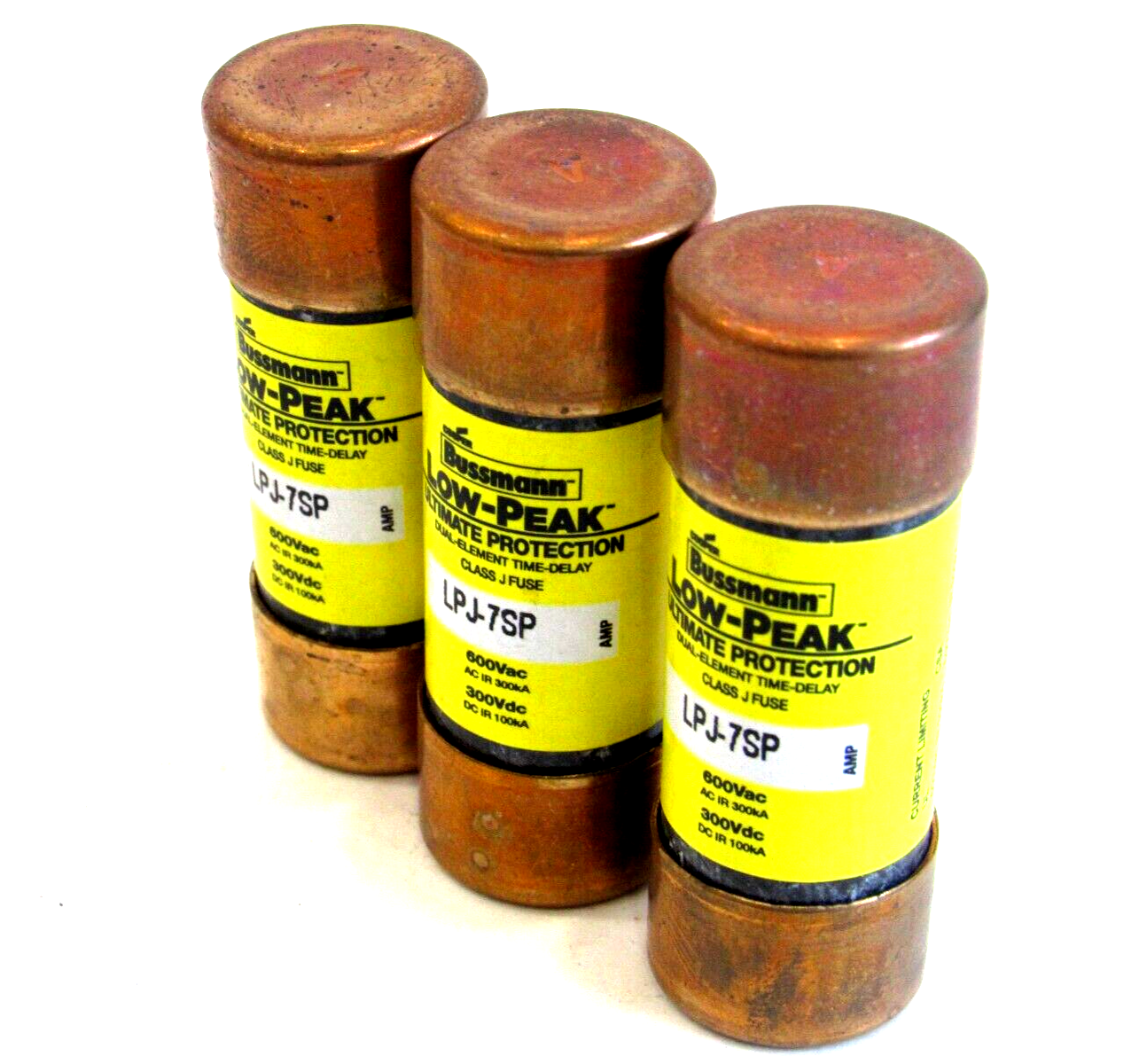 NEW LOT OF 3 BUSSMANN LPJ-7SP FUSES LPJ7SP - SB Industrial Supply, Inc.