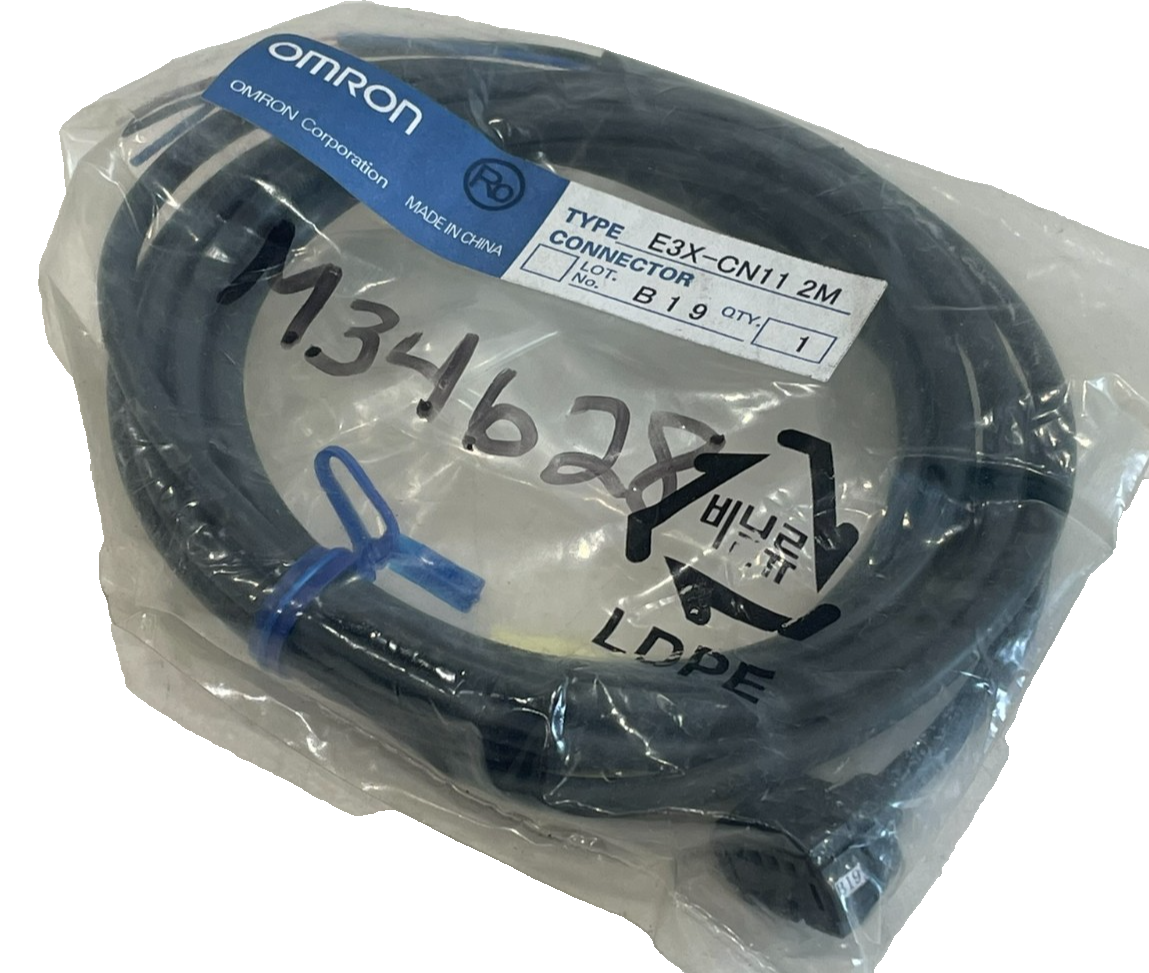 NEW OMRON E3X-CN11 2M CONNECTOR CABLE E3XCN11 2M - SB Industrial Supply ...