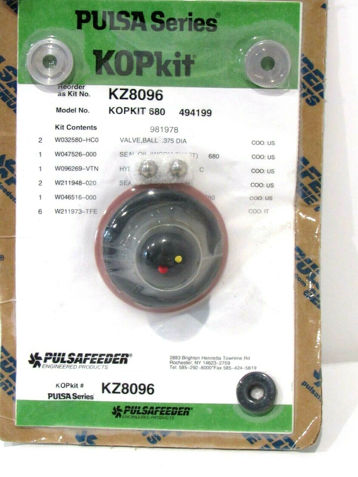 NEW PULSAFEEDER KZ8096 KOPKIT 680 494199 PULSA SERIES - SB Industrial ...