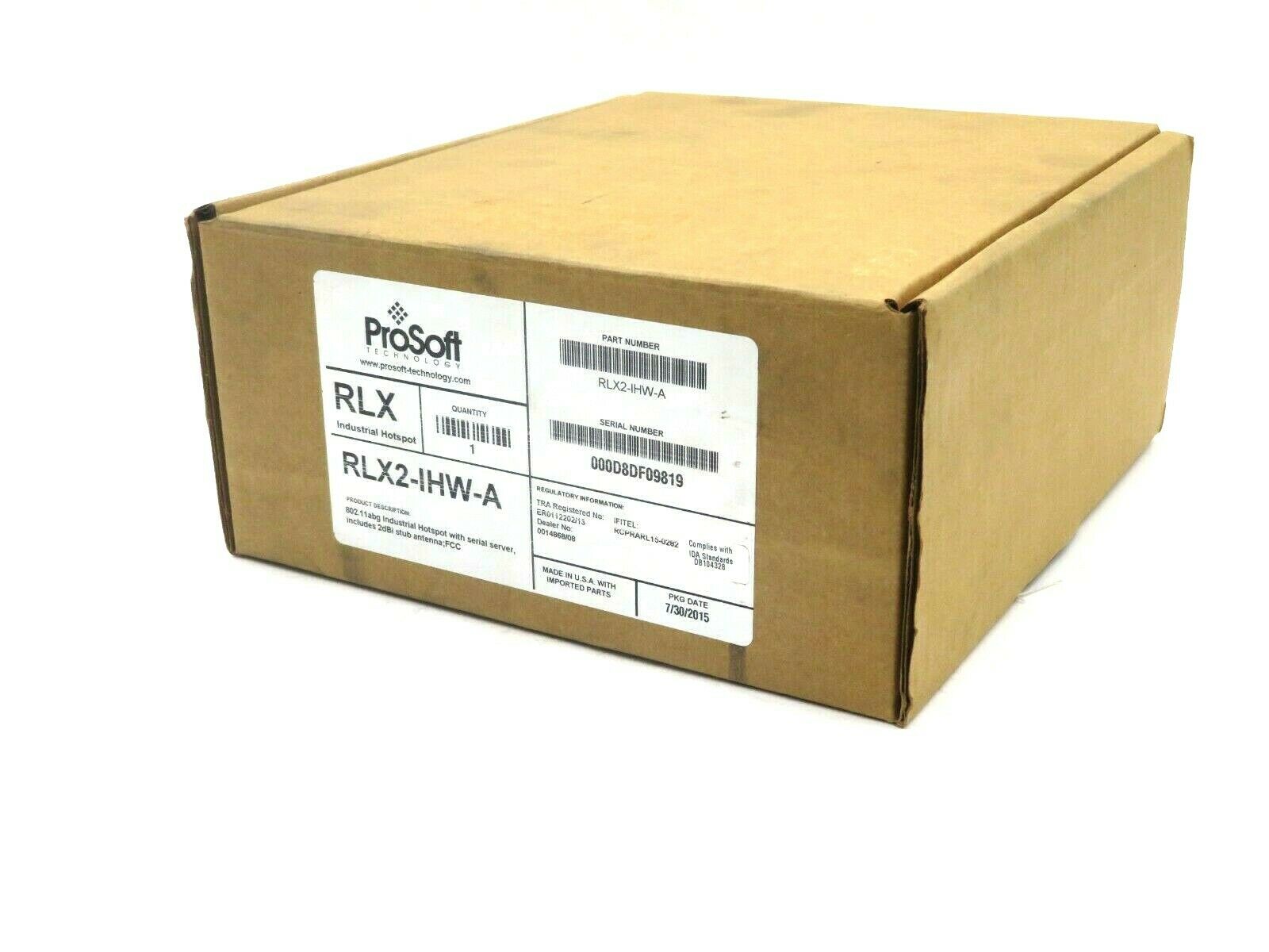 NEW SEALED PROSOFT TECHNOLOGY RLX2-IHW-A HOTSPOT W/SERIAL SERVER ...