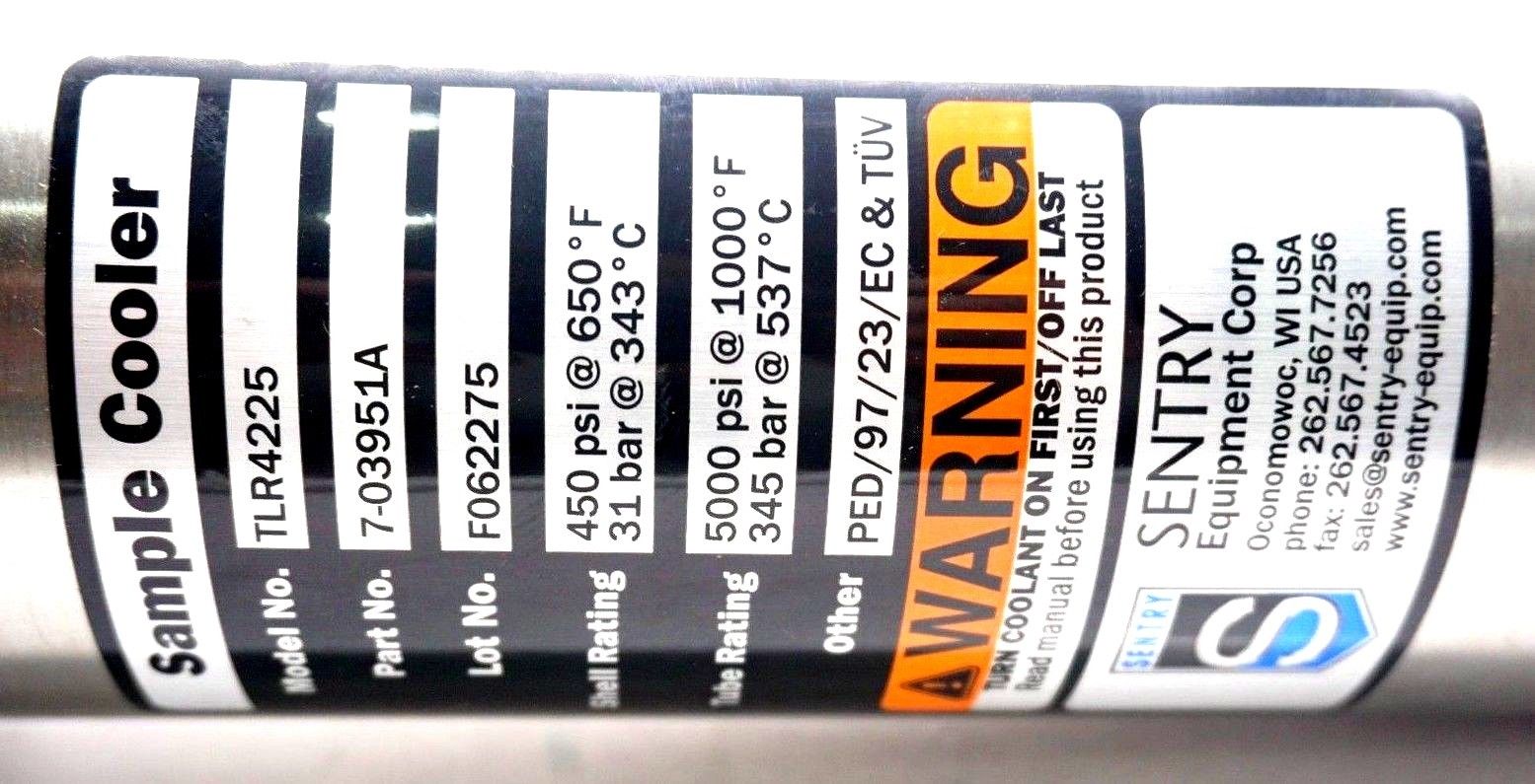 NEW SENTRY TLR4225 SAMPLE COOLER 7-03951A - SB Industrial Supply, Inc.
