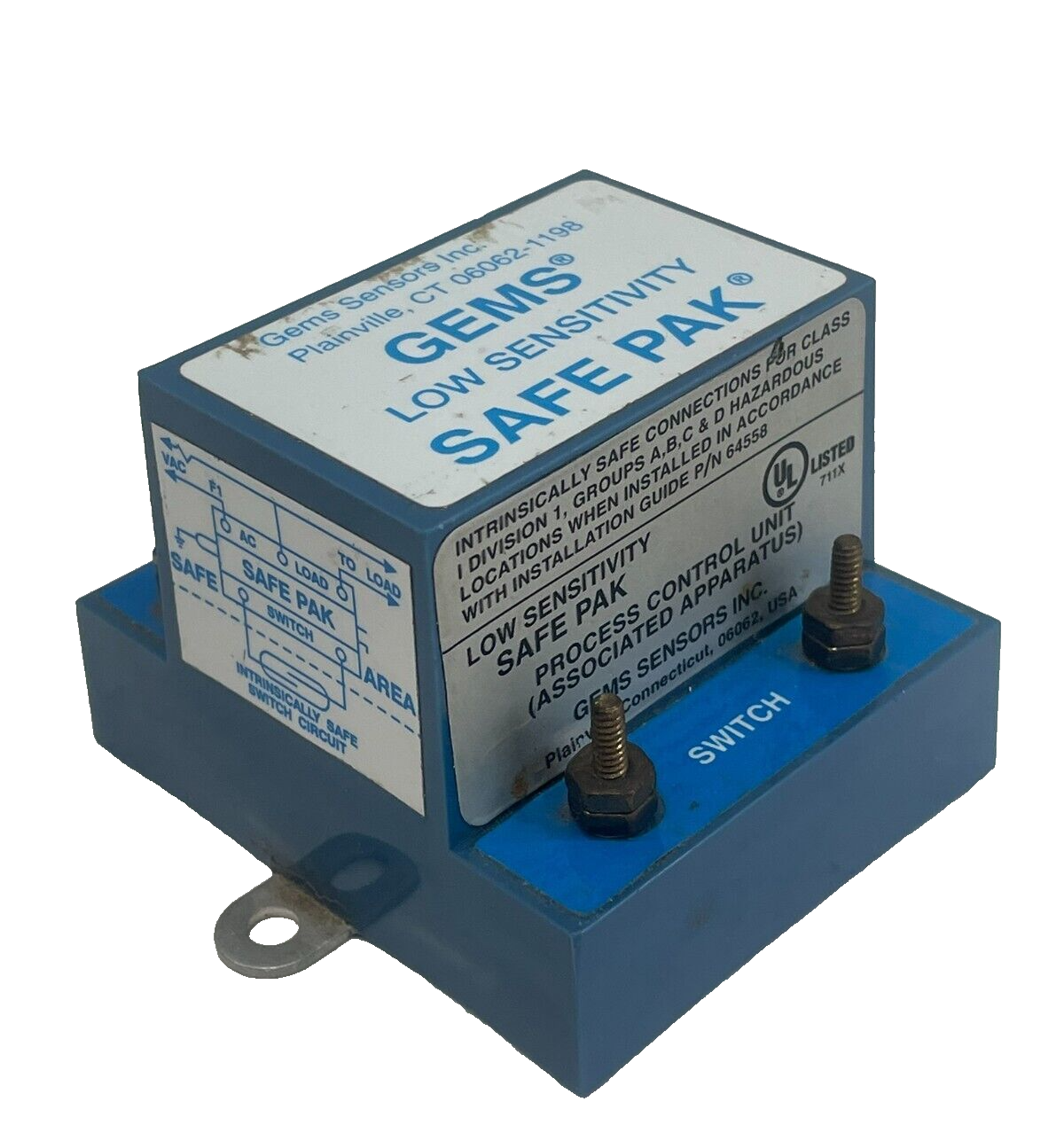 USED GEMS ST-64101 LOW SENSITIVITY SAFE PAK ST64101 - SB Industrial ...