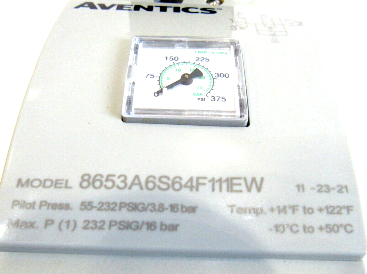 NEW AVENTICS 8653A6S64F111EW EXHAUST VALVE - SB Industrial Supply, Inc.