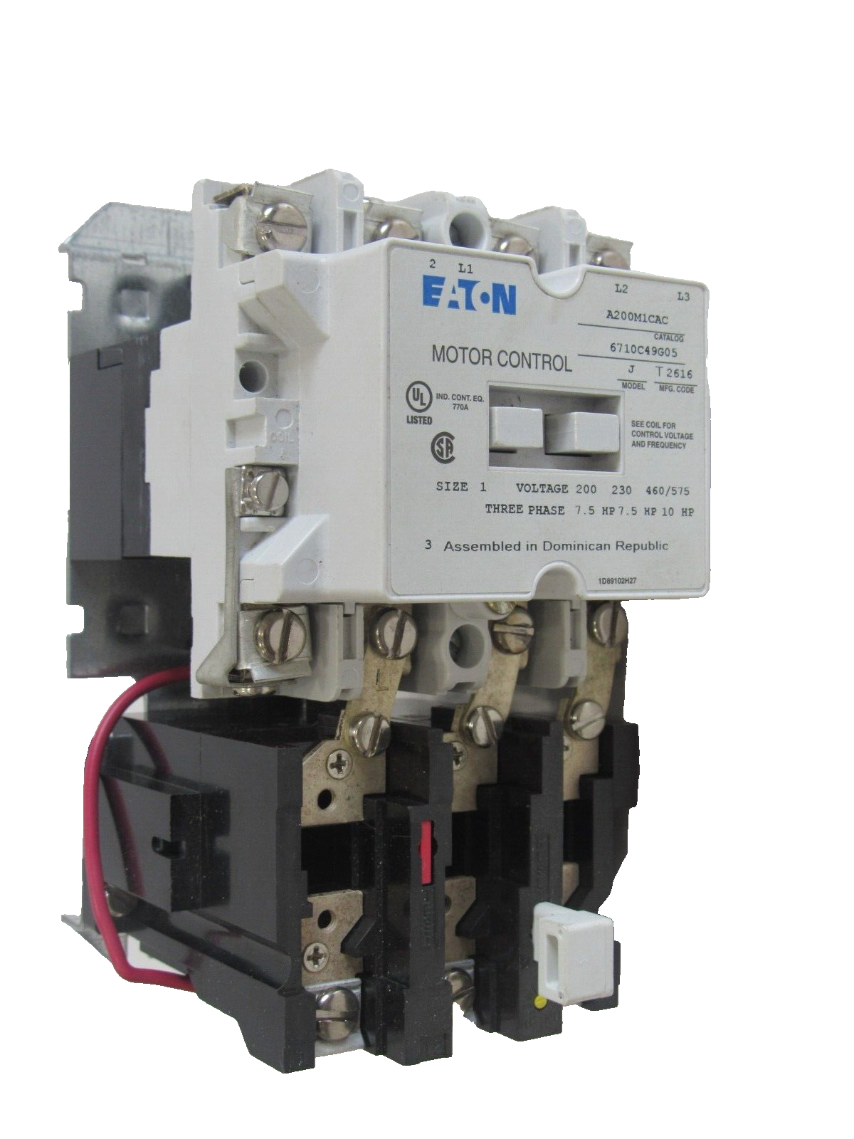 NEW EATON A200M1CAC STARTER MODEL J SIZE 1 - SB Industrial Supply, Inc.