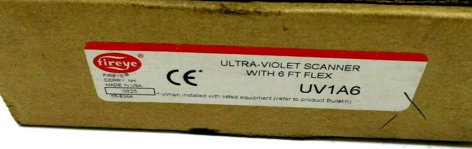 NEW FIREYE UV1A6 ULTRA VIOLET SCANNER WITH 6 FT FLEX - SB Industrial ...