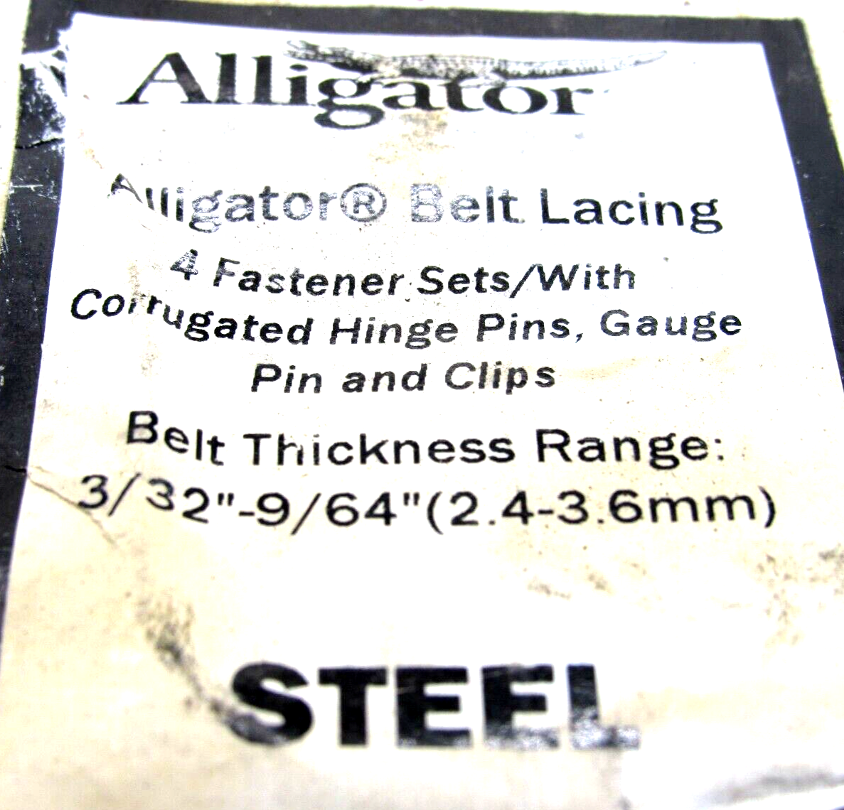 NEW FLEXCO 10096 ALLIGATOR BELT LACING 3/32"-9/64" - SB Industrial ...