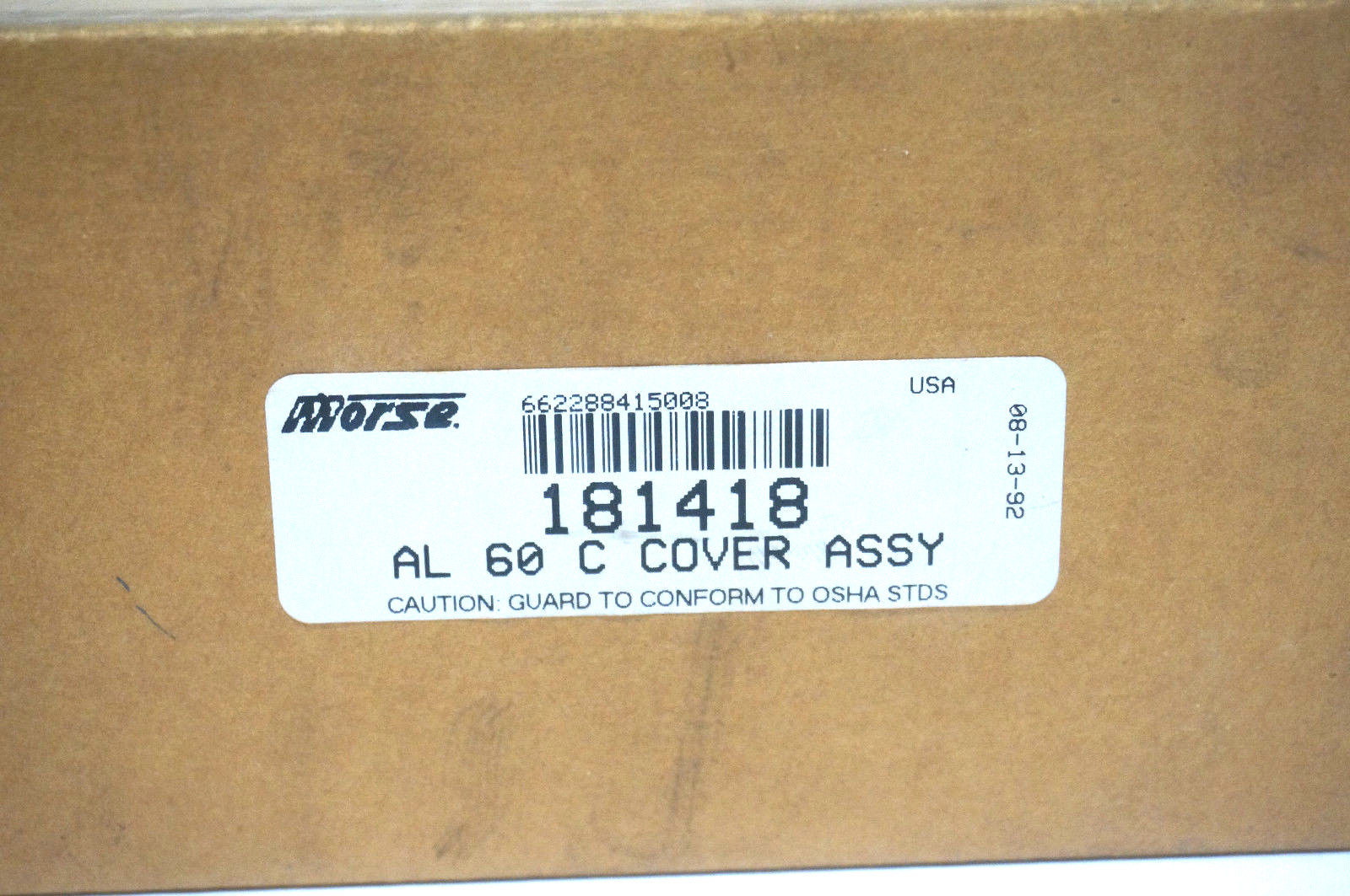 NEW MORSE 181418 AL 60 C COVER ASSY. - SB Industrial Supply, Inc.