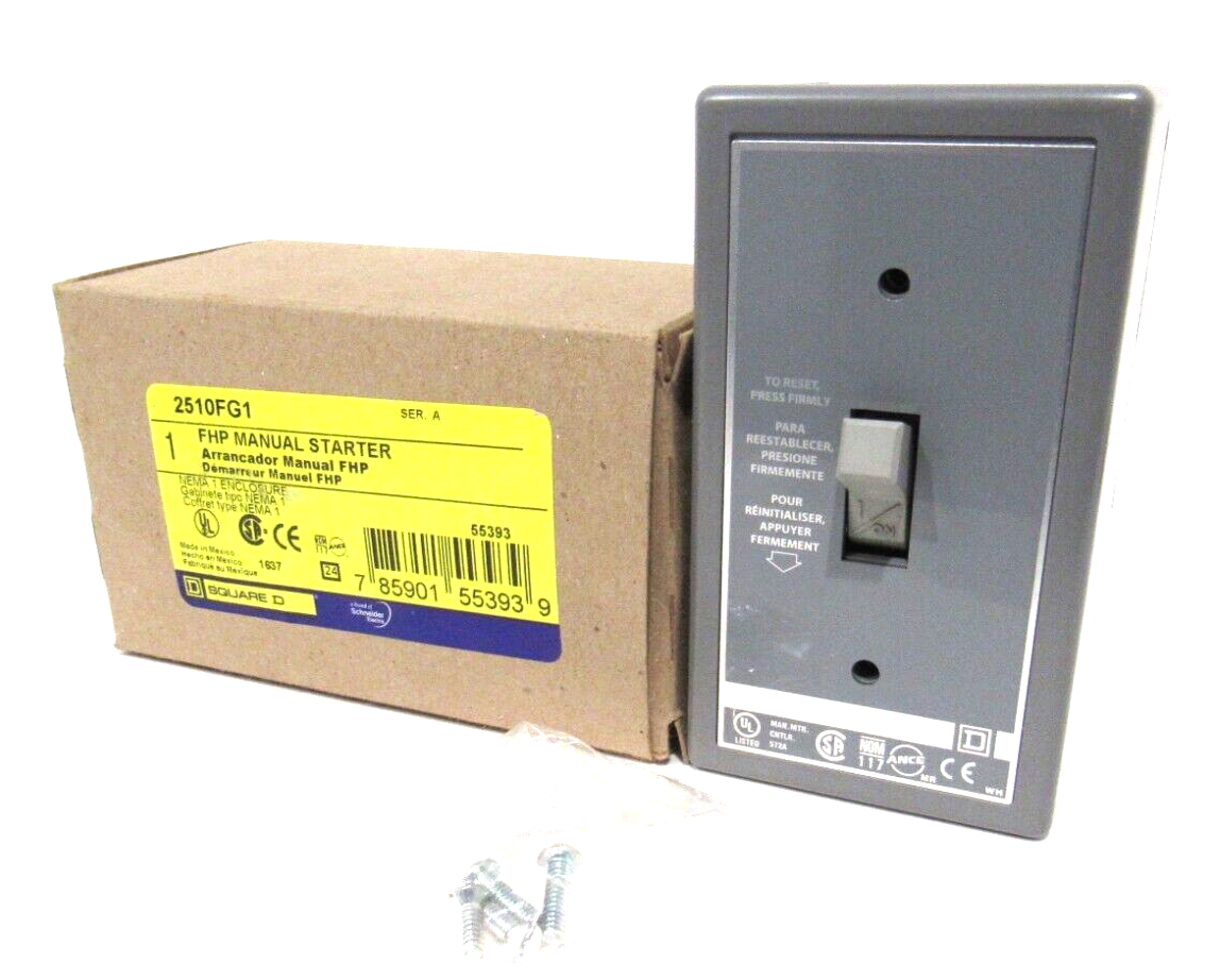 NEW SQUARE D 2510FG1 MANUAL STARTER SER.A - SB Industrial Supply, Inc.