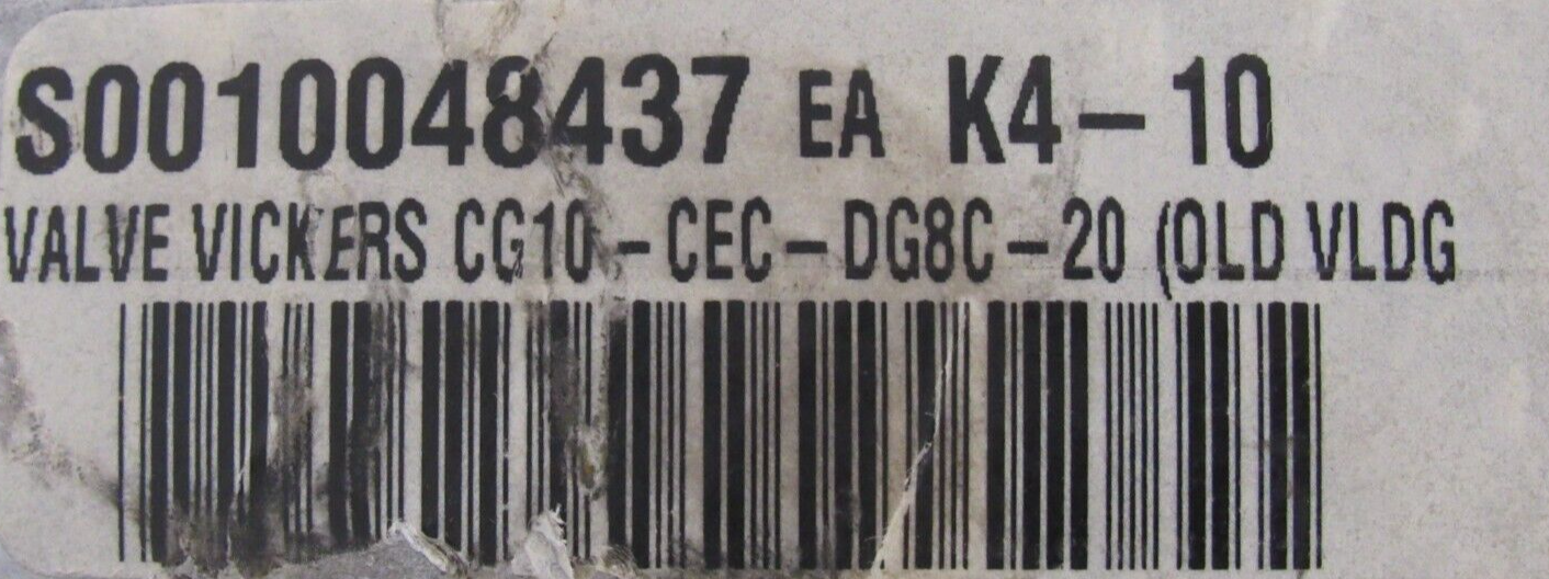 NEW VICKERS CG10-CEC-DG8C-20 RELIEF VALVE DG4S4-018C-50 CG10CECDG8C20 - SB Industrial Supply, Inc.