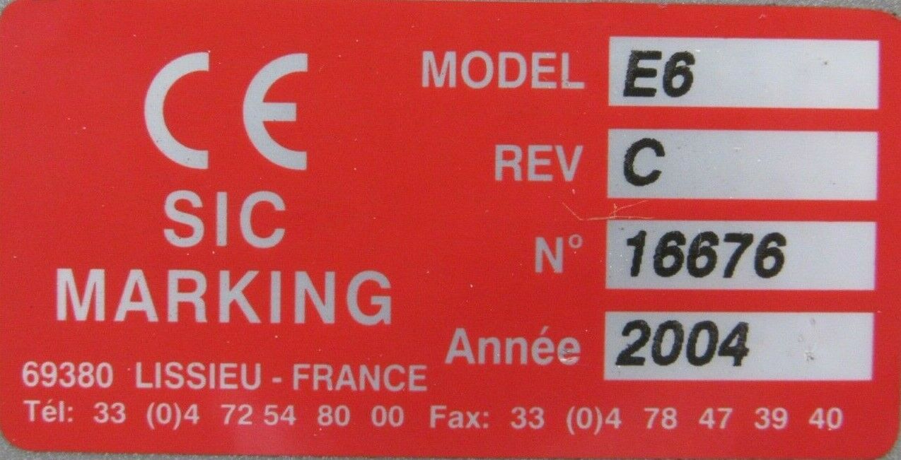 REFURBISHED SIC MARKING E6 CONTROLLER REV C - SB Industrial Supply, Inc.
