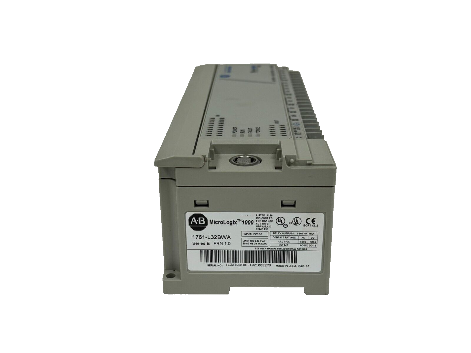 USED ALLEN BRADLEY 1761-L32BWA MICROLOGIX 1000 SER. E FRN: 1.0 - SB ...