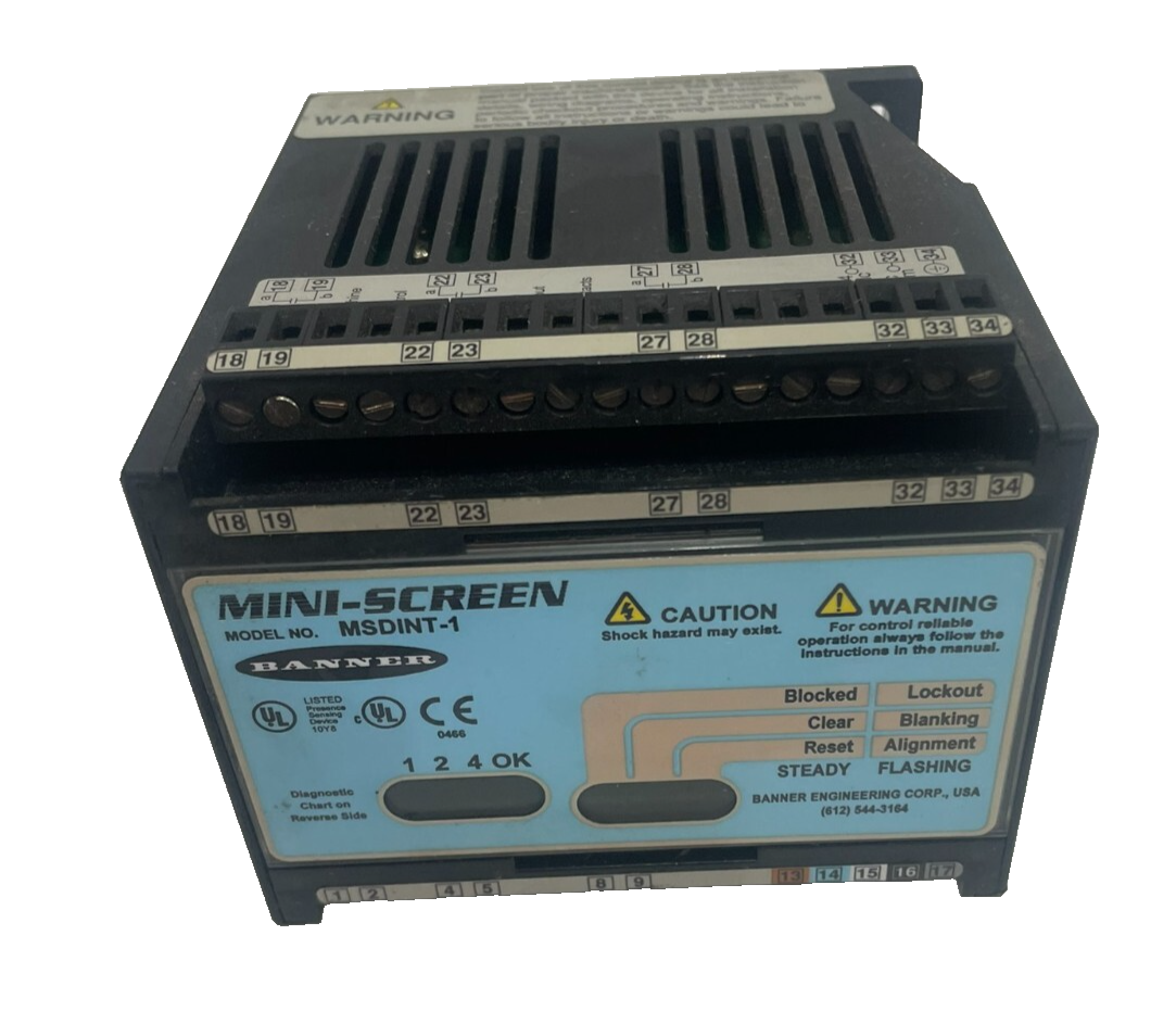 USED BANNER MSDINT-1 MINI SCREEN CONTROL MODULE MSDINT1 - SB Industrial ...