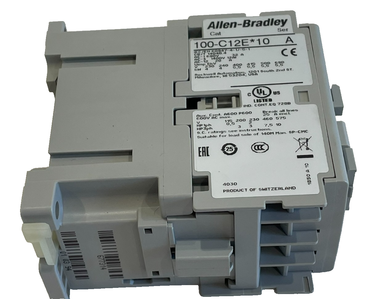 ALLEN BRADLEY 100-C12EJ10 CONTACTOR SER. A 100C12EJ10 NEW, SURPLUS - SB ...