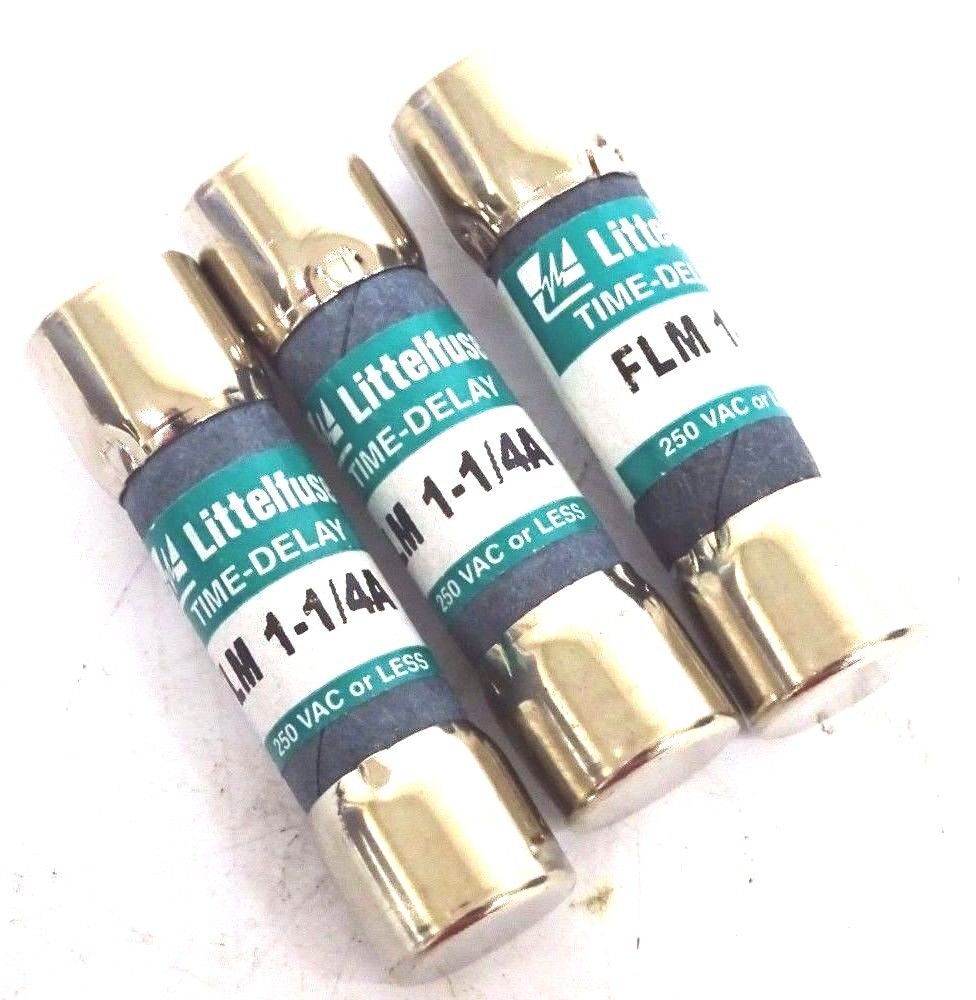 LOT OF 3 NEW FUSETRON FLM-1 1/4A FUSES - SB Industrial Supply, Inc.
