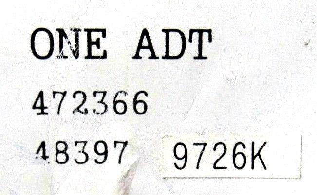NEW ADT 472366 SIGNALING DEVICE 48397 00783749 9726K AH-483 - SB ...
