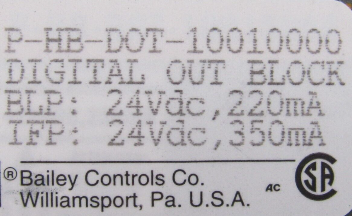 NEW BAILEY P-HB-DOT-100-10000 DIGITAL OUT BLOCK PHBDOT10010000 - SB ...