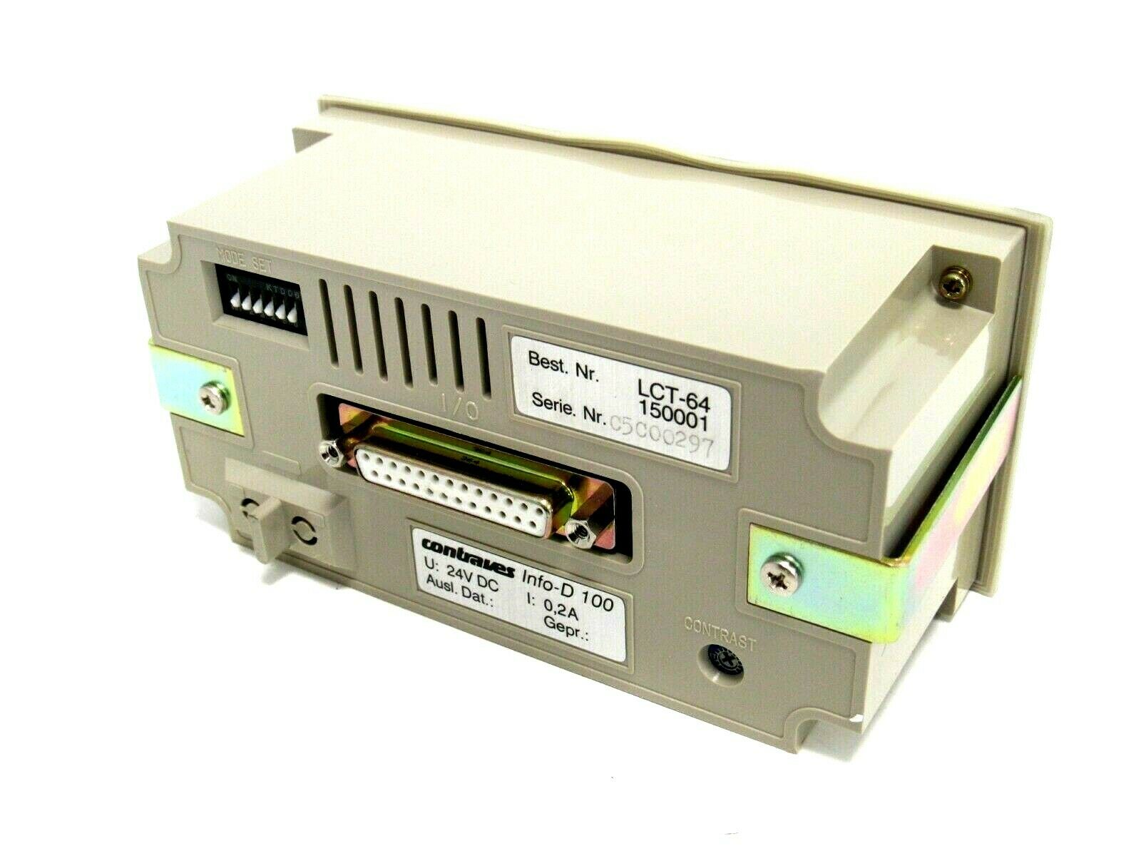 NEW CONTRAVES LCT-64 LCD DISPLAY LCT64 150001 - SB Industrial Supply, Inc.