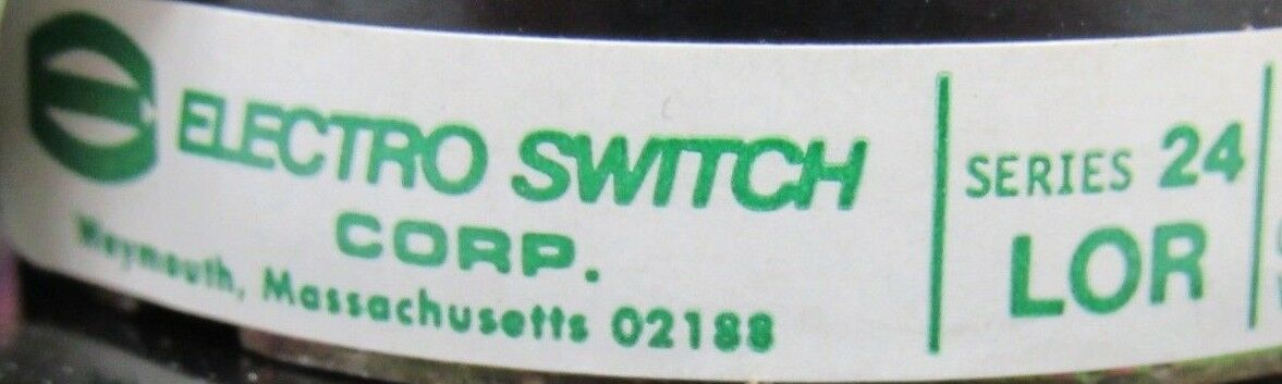 NEW ELECTRO SWITCH 7803LF ROTARY SWITCH SERIES 24 - SB Industrial ...