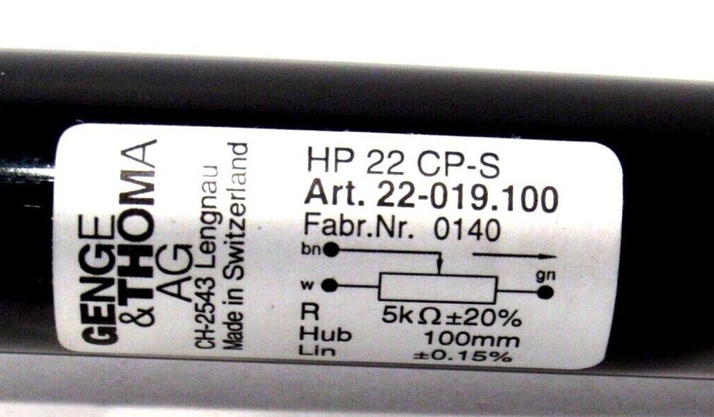 NEW GENGE & THOMA HP 22 CP-S CYLINDER 22-019.100 HP22CPS - SB ...