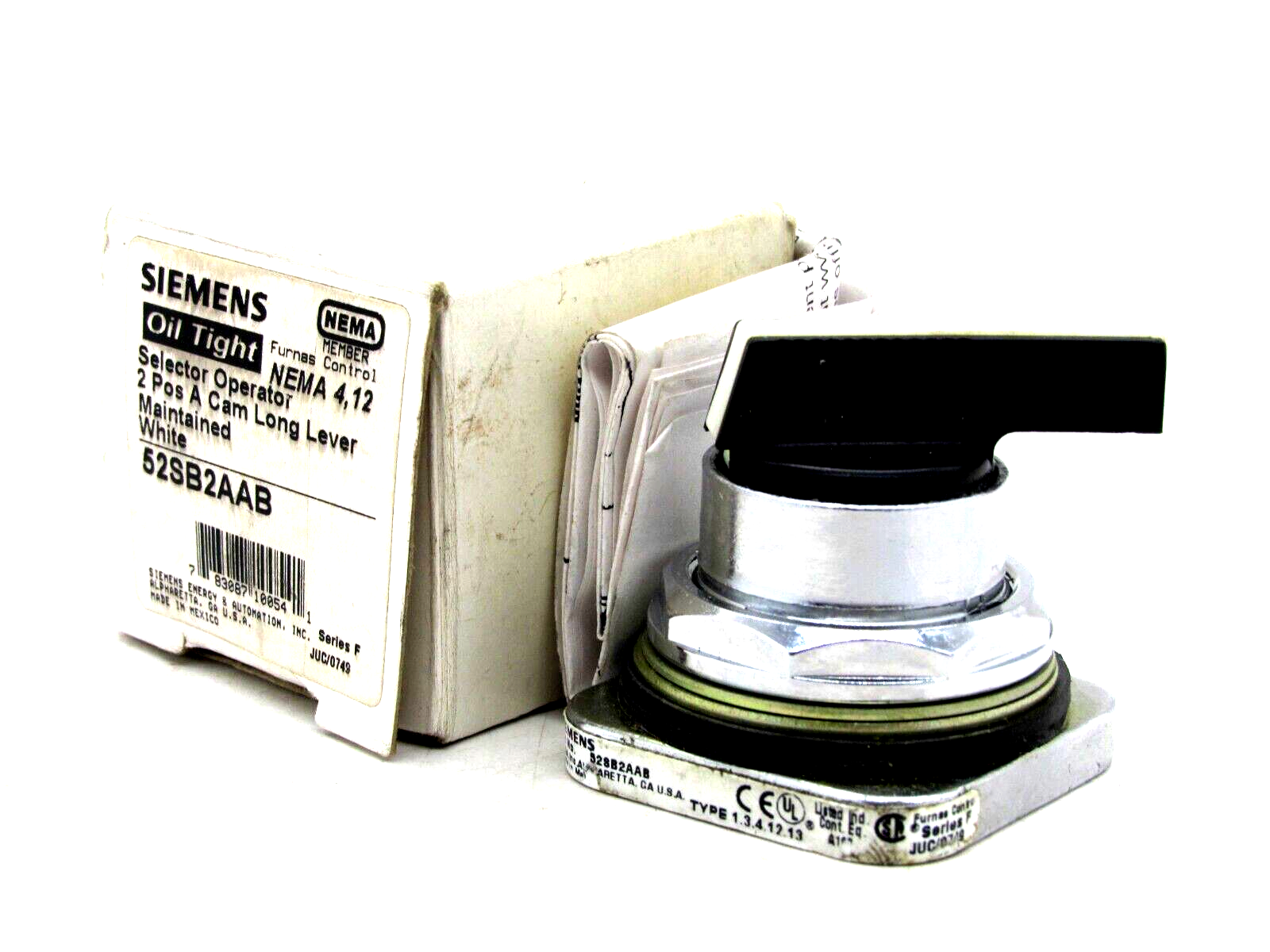 NEW LOT OF 5 SIEMENS 52SB2AAB PUSH BUTTON SELECTOR SWITCHES - SB ...