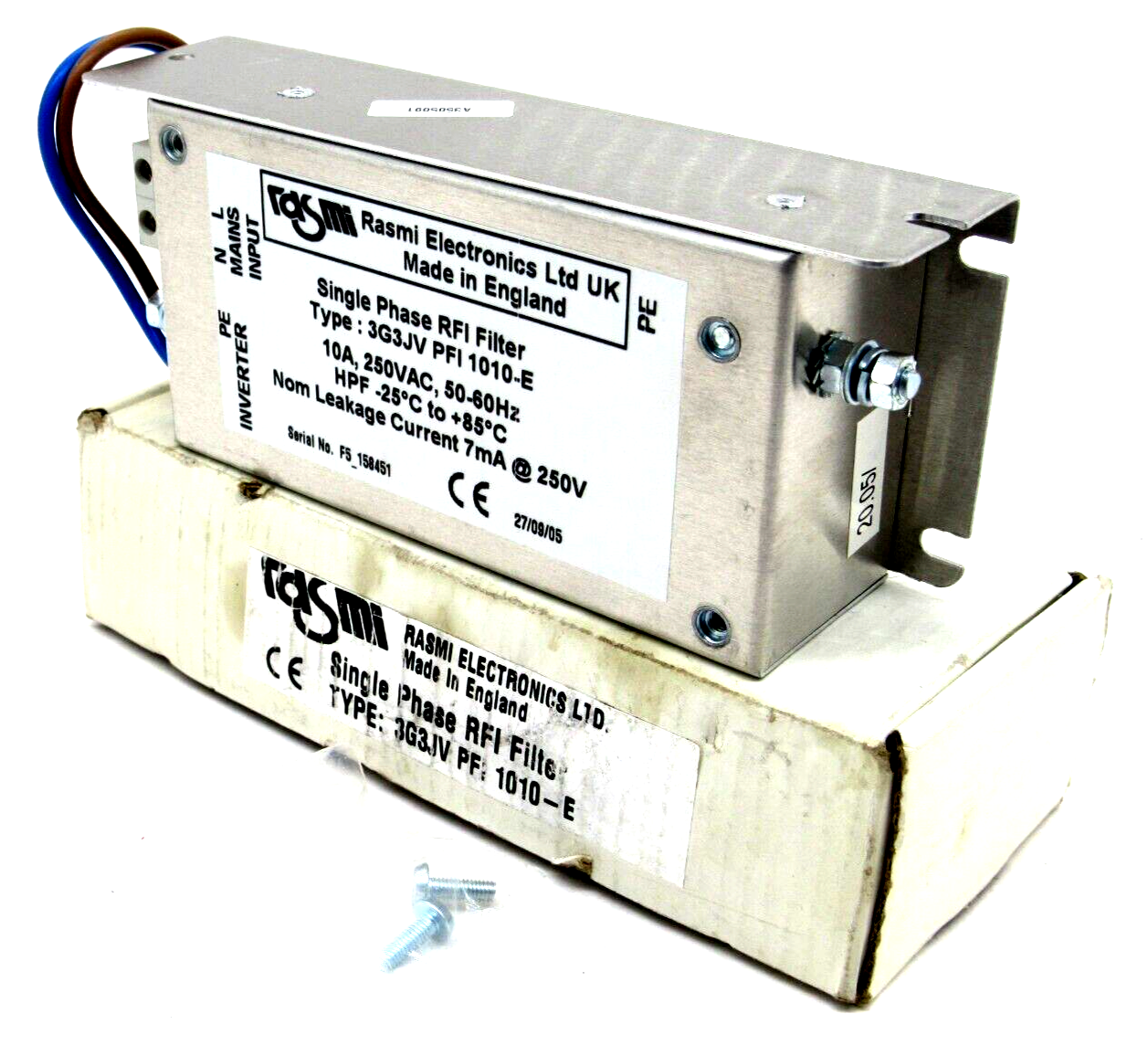NEW RASMI ELECTRONICS 3G3JV-PFI-1010E RFI FILTER 3G3JVPFI1010E - SB ...