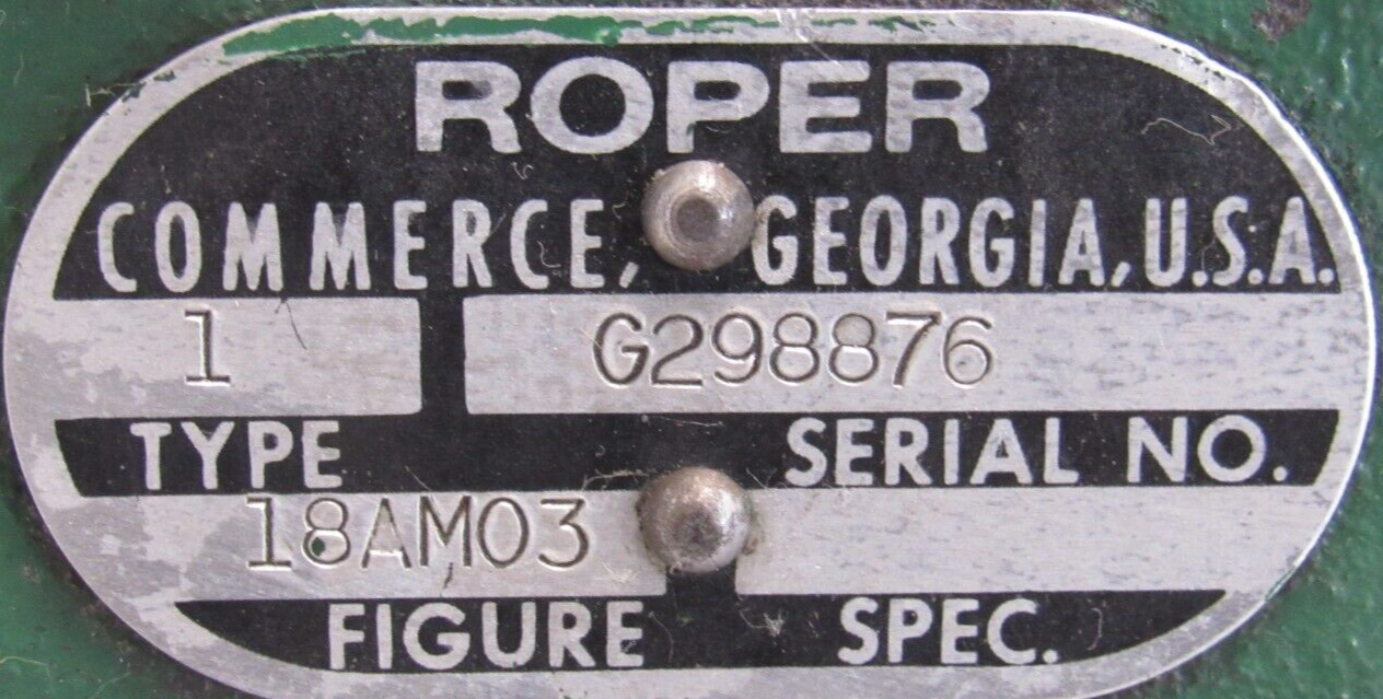 NEW ROPER 18AM03 PUMP 1/2HP TYPE 1 - SB Industrial Supply, Inc.