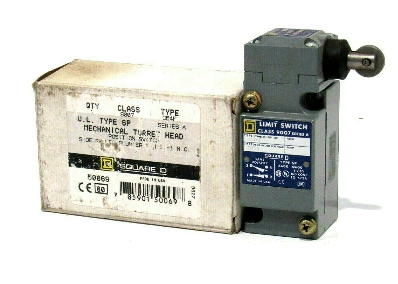 NEW SQUARE D 9007-C54F LIMIT SWITCH SER.A 9007C54F - SB Industrial ...