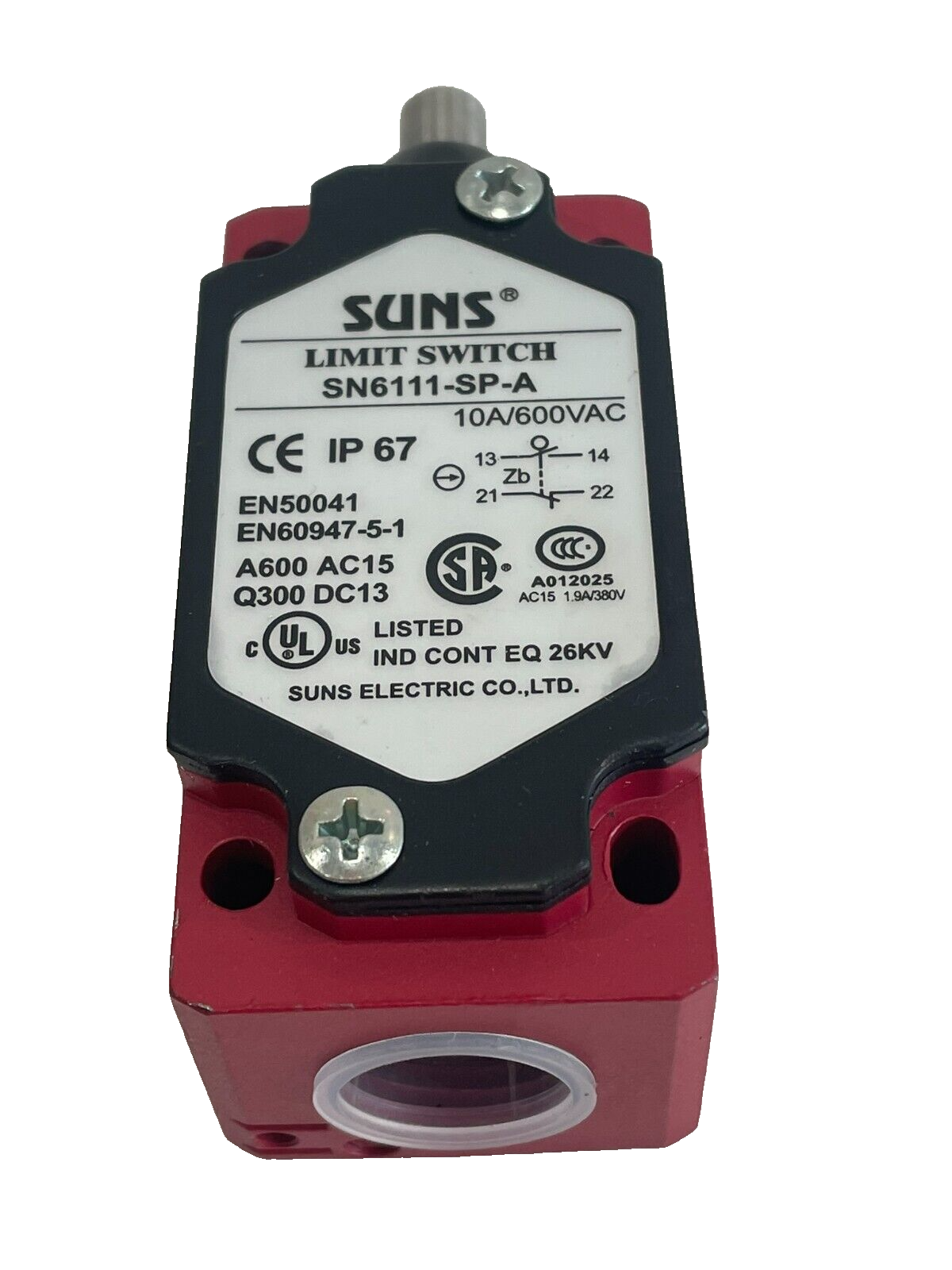 NEW SUNS SN6111-SP-A LIMIT SWITCH 10A 600VAC SN6111SPA - SB Industrial ...